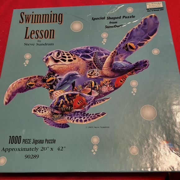 Games | Swimming Lesson By Steve Sundram 100 Piece Jigsaw Puzzle Sea ...
